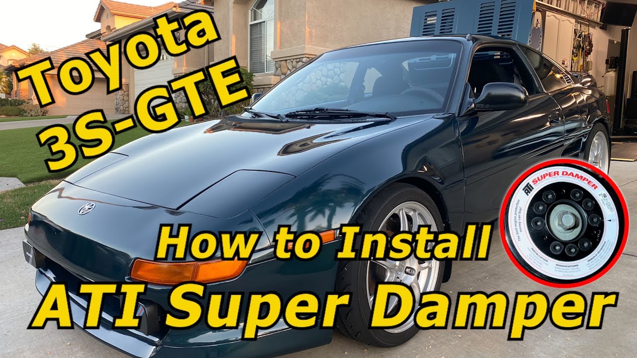 How to Install an ATI Super Damper on a Toyota MR2 3S-GTE - YouTube