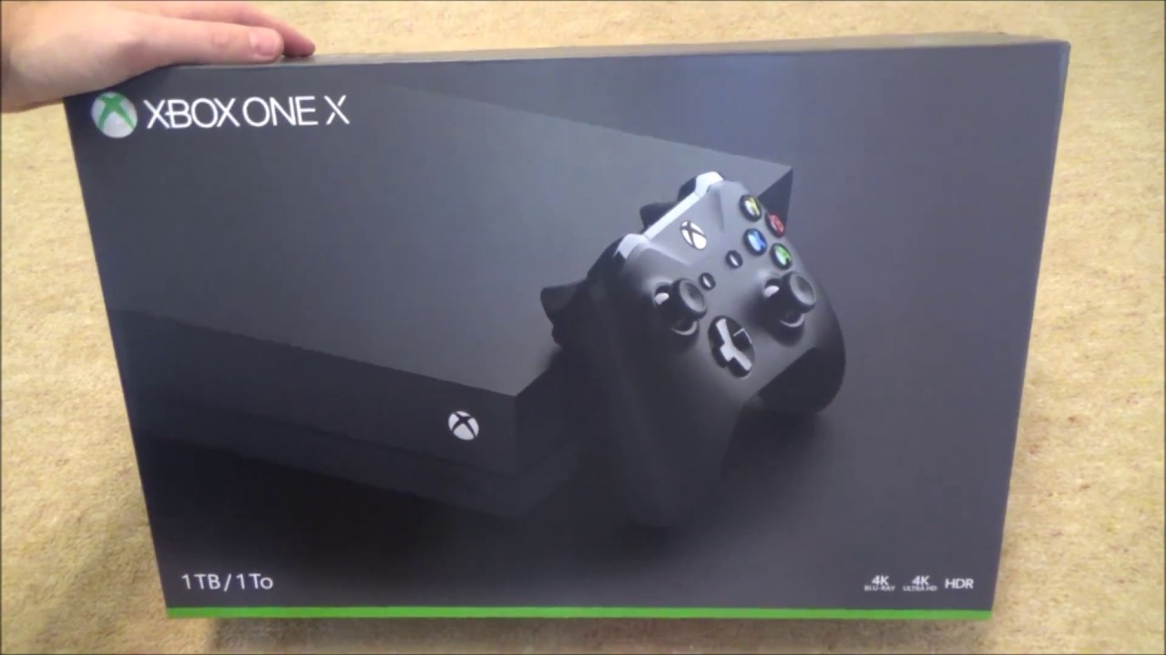 Unboxing a UK purchased Xbox One X Console - YouTube