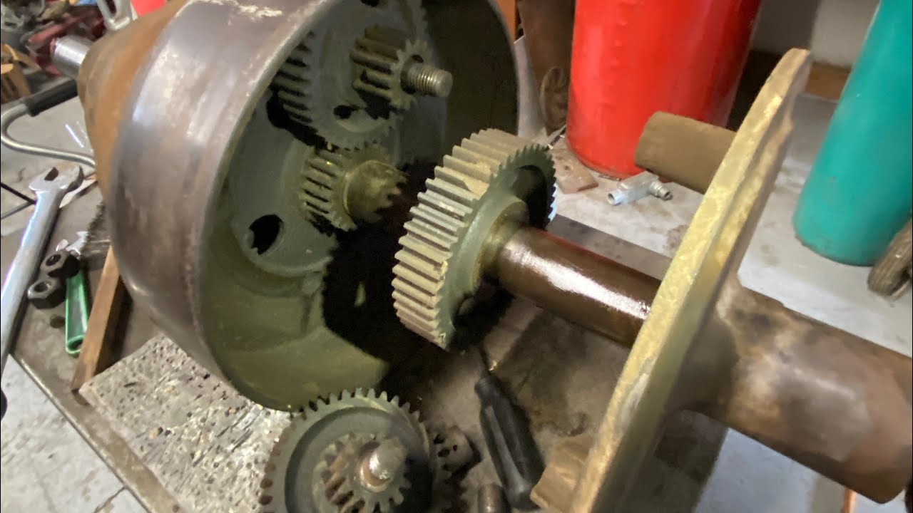 W.F. & J Barnes Co 34 inch drill press project part 4, spindle back ...