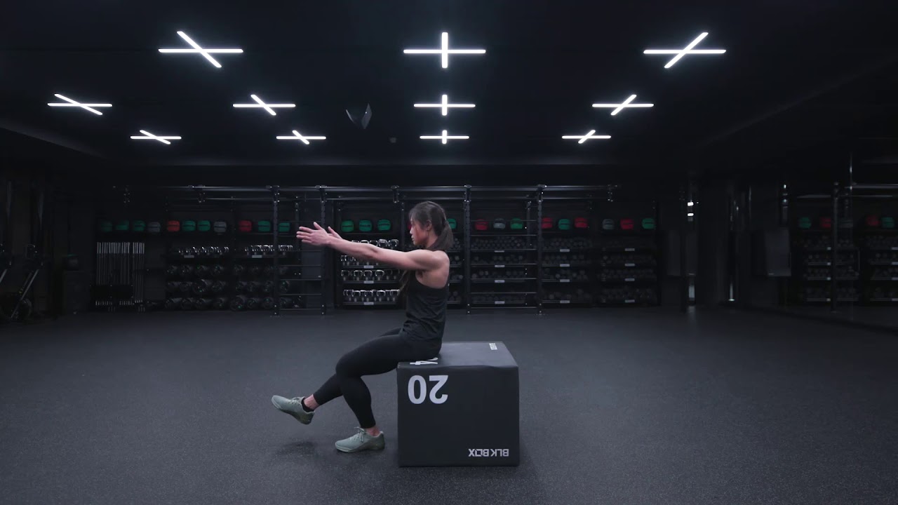 How To Unilateral Box Squat - YouTube