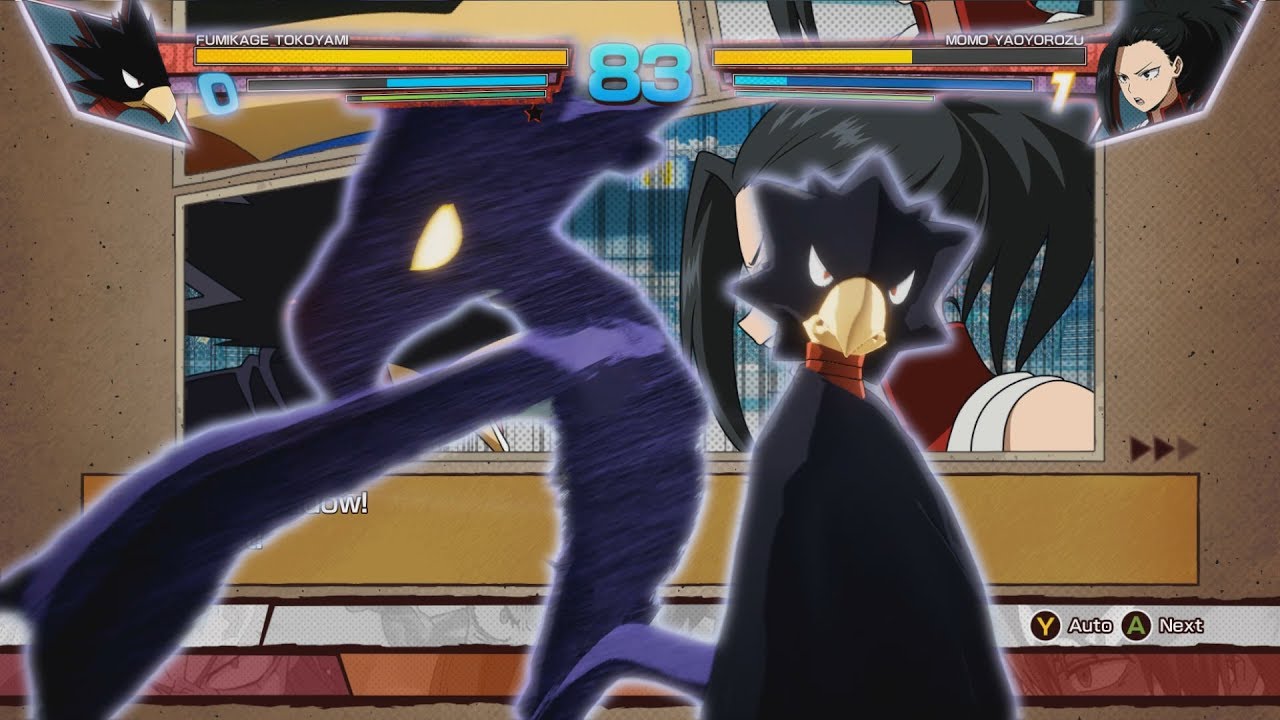 Tokoyami vs Yaoyorozu U.A Sports Festival - My Hero One's Justice PC ...
