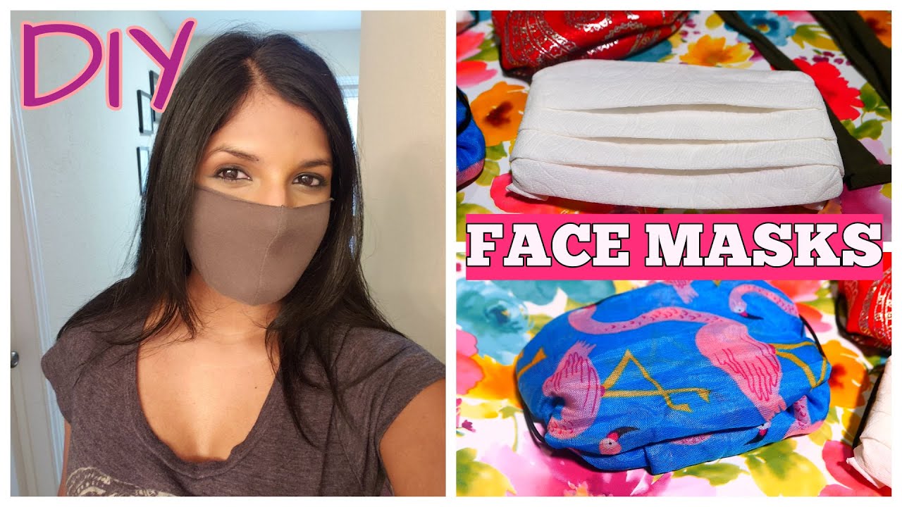 DIY FACE MASKS (No Sewing Required) | SIMPLE & EASY - YouTube