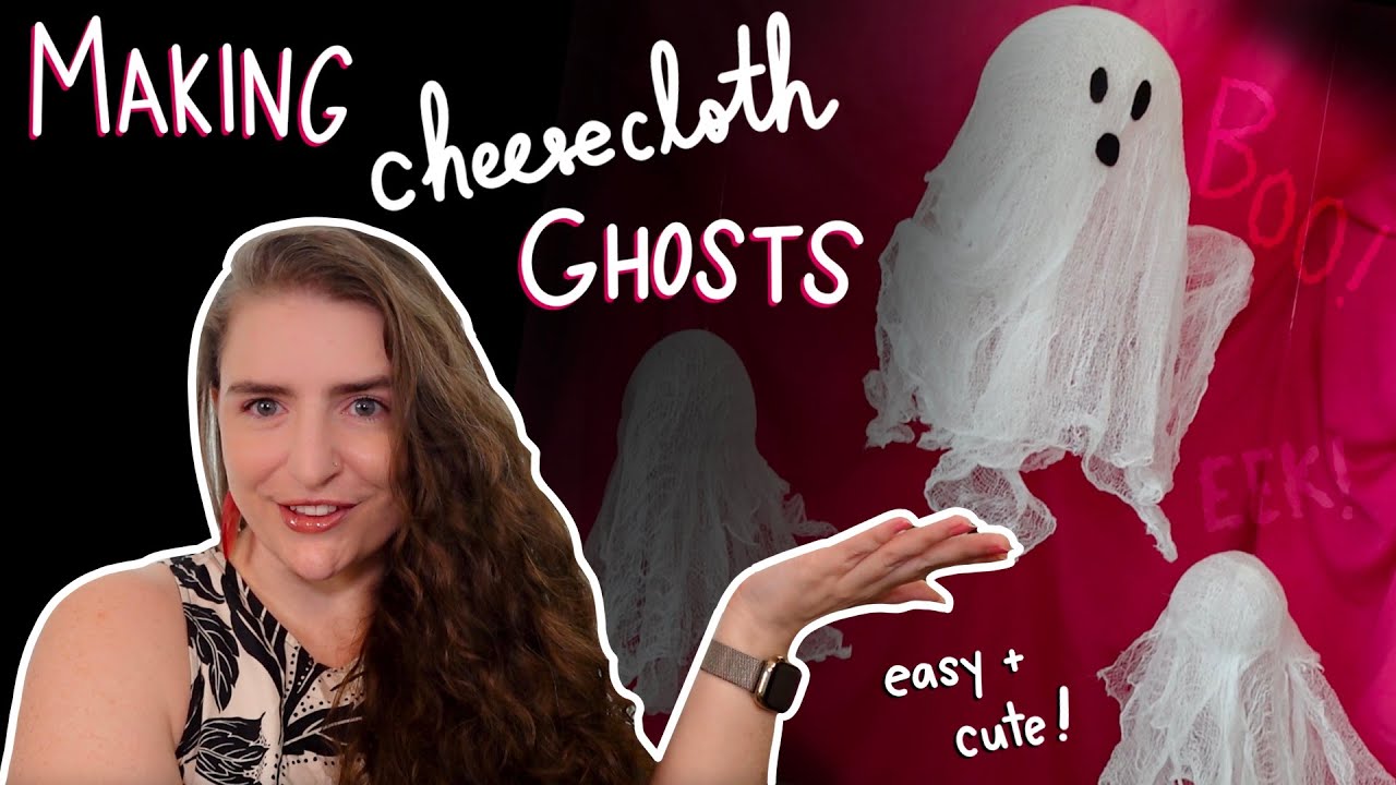Cheesecloth Ghosts Cornstarch