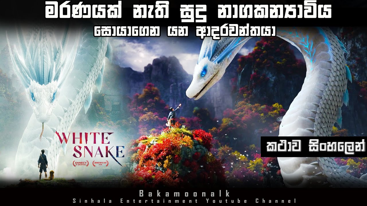 White snake animation movie explained Sinhala | මරණයක් නැති සුදු නාගකන් ...