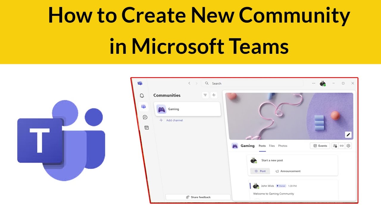 How to Create New Community in Microsoft Teams App? - YouTube