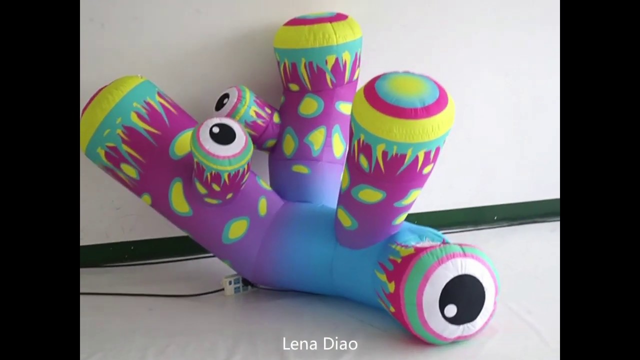 Custom inflatable Bacteria for event party decoration - YouTube