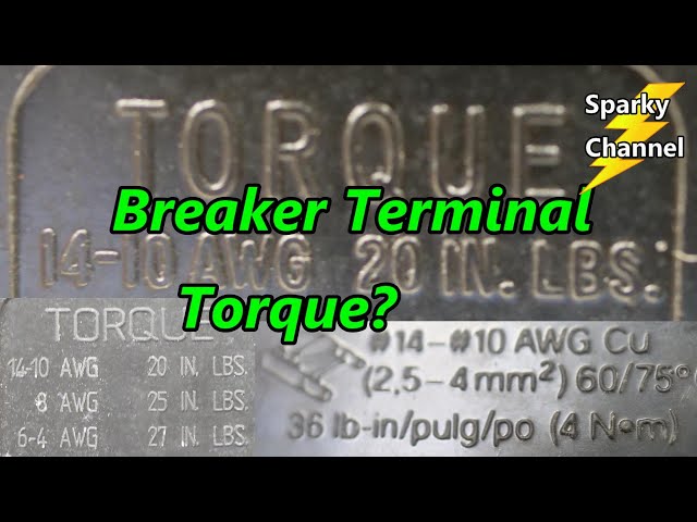Torque Settings For Electrical Terminals - Infoupdate.org