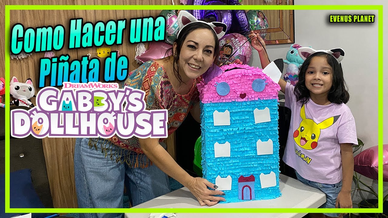 Como Hacer una Piñata Gabby DollHouse - YouTube