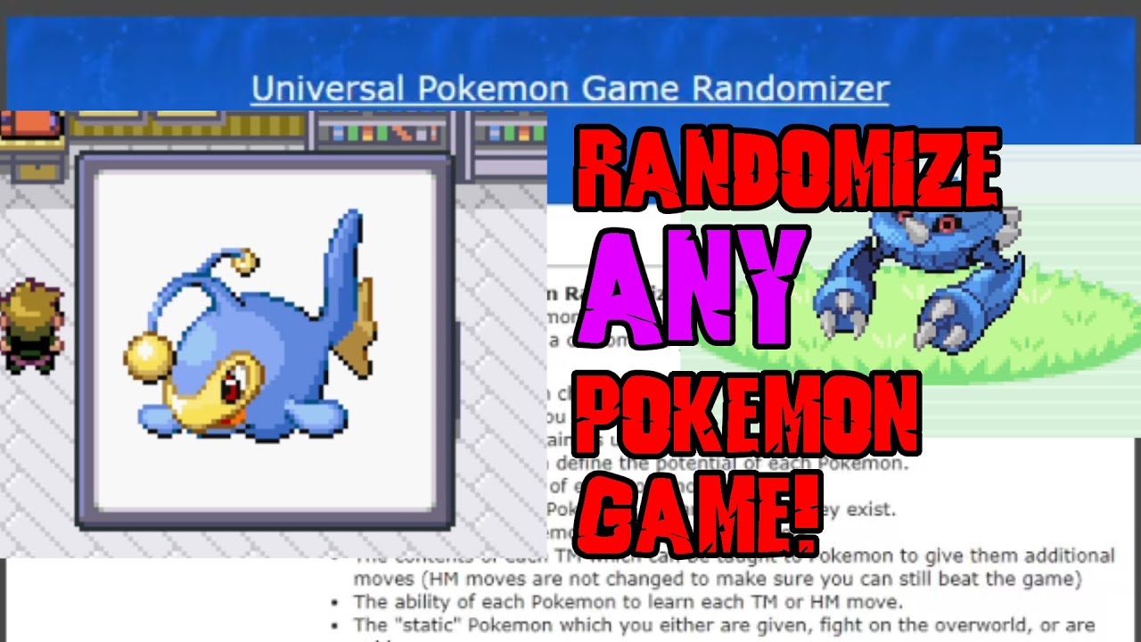 Get CRAZY Pokemon Randomizers! How to Use Universal Pokemon Randomizer ...