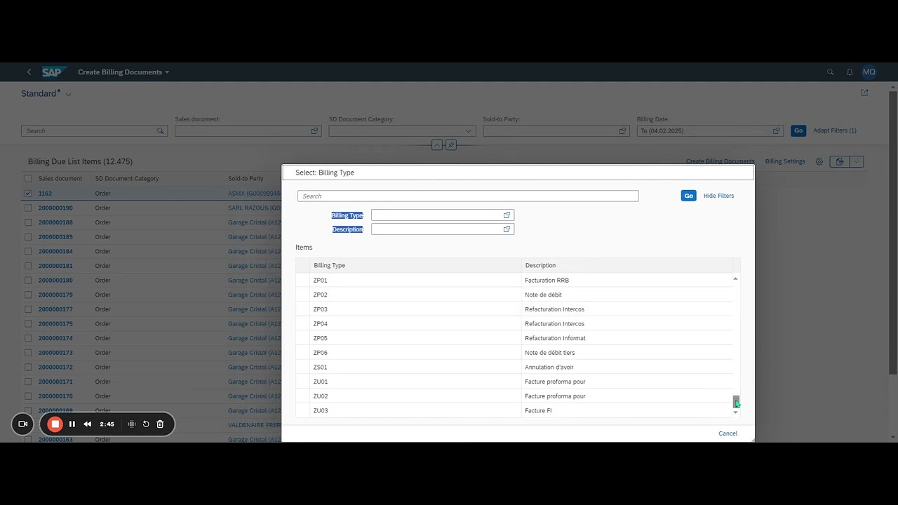 Create Billing Documents SAP Fiori Apps Reference Library - YouTube