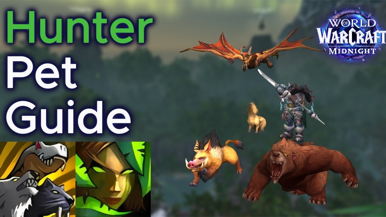 Guide to Hunter Pets in Midnight | Best Pets Specs, Pet Families, and ...