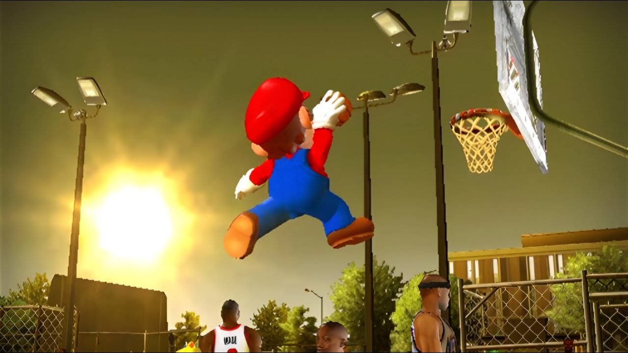MARIO DUNKED ON ME!!! - YouTube
