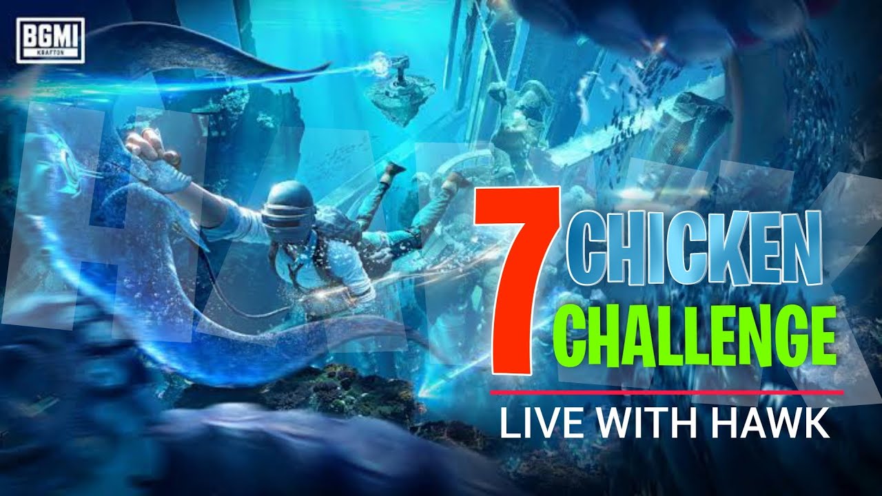 7 CHICKEN CHALLENGE KAB HOGA | FACE CAM | LIVE WITH AGENT HAWK PLAYING ...