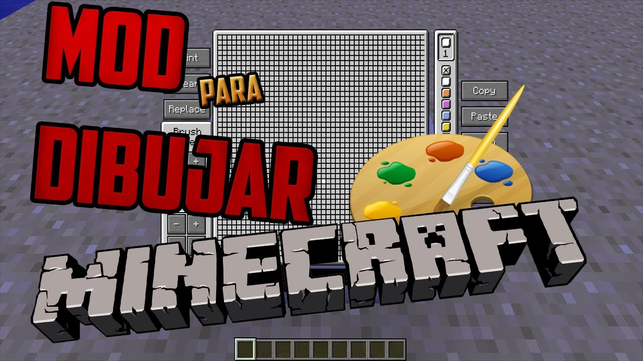 😲COMO DIBUJAR EN MINECRAFT MOD PARA DIBUJAR EN MINECRAFT (funciona 100% ...