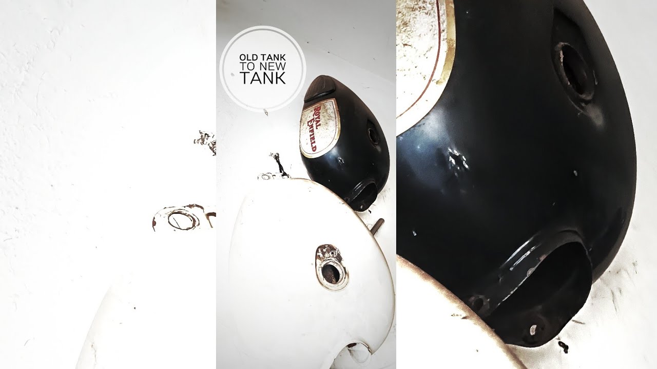 New model tank fit in old bullet classic 350 - YouTube