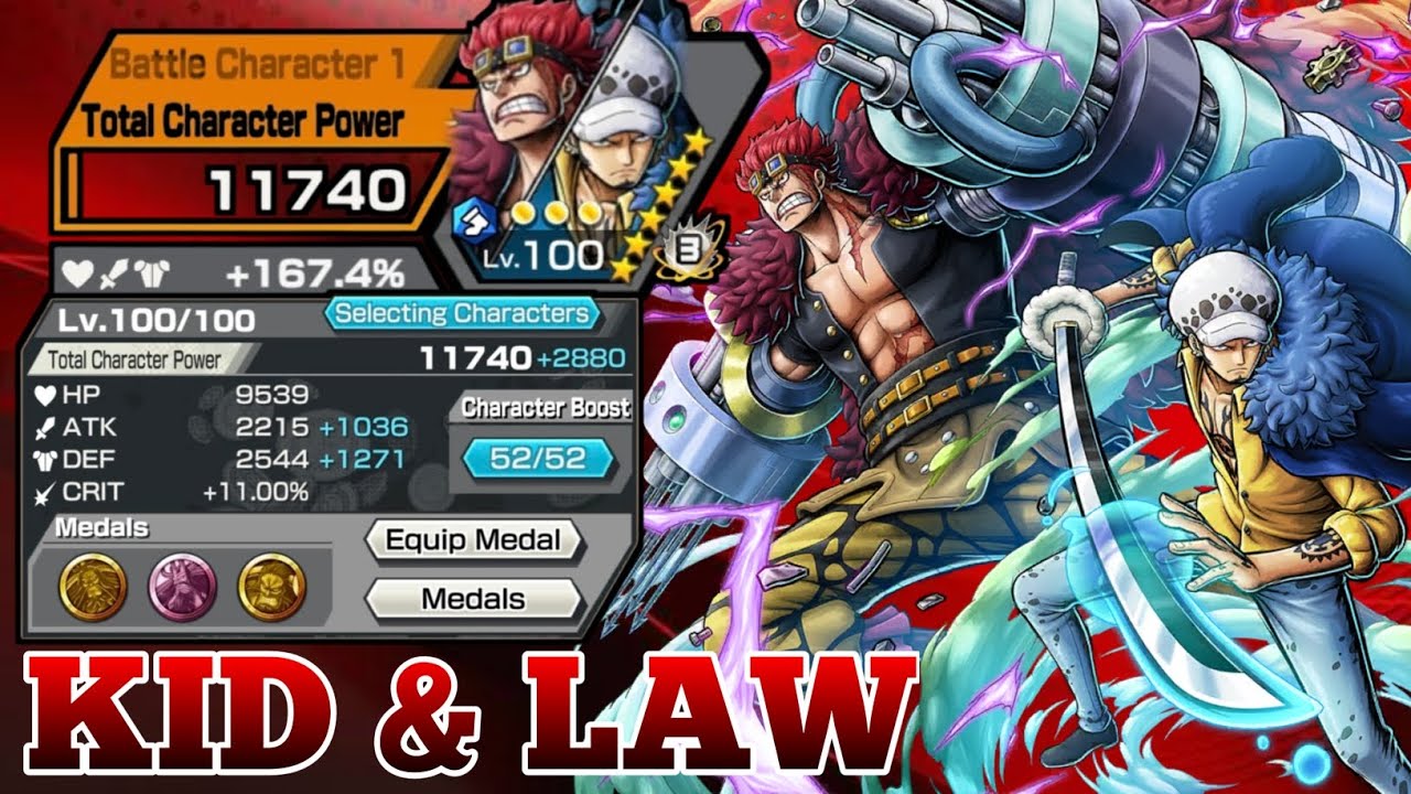 KID & LAW GAMEPLAY | ONE PIECE BOUNTY RUSH | OPBR - YouTube