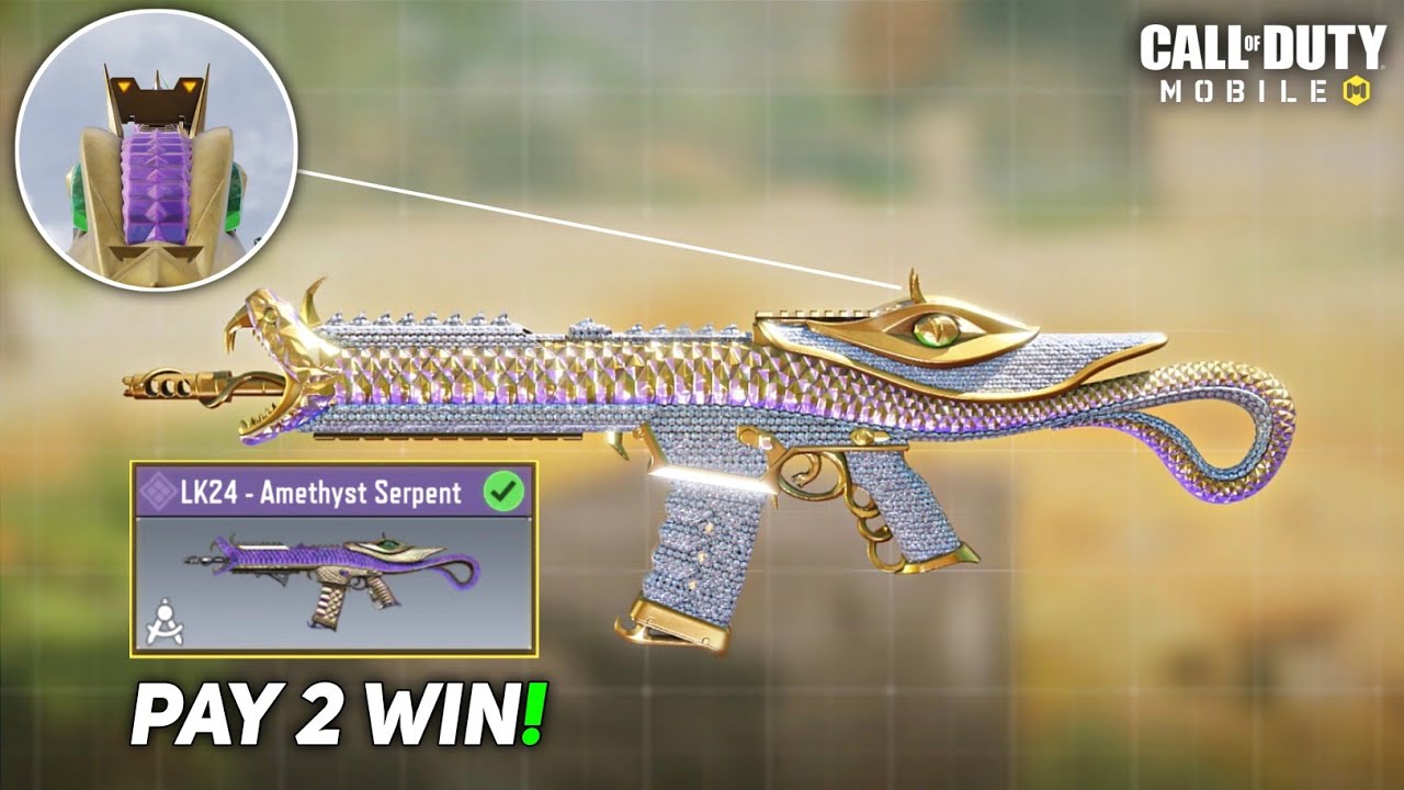 *New* LK24 Amethyst Serpent is 100% pay to win! #codm - YouTube