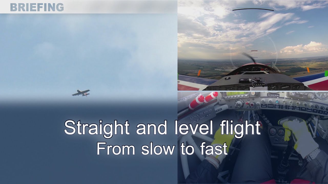 Straight and level flight - From slow to fast - YouTube
