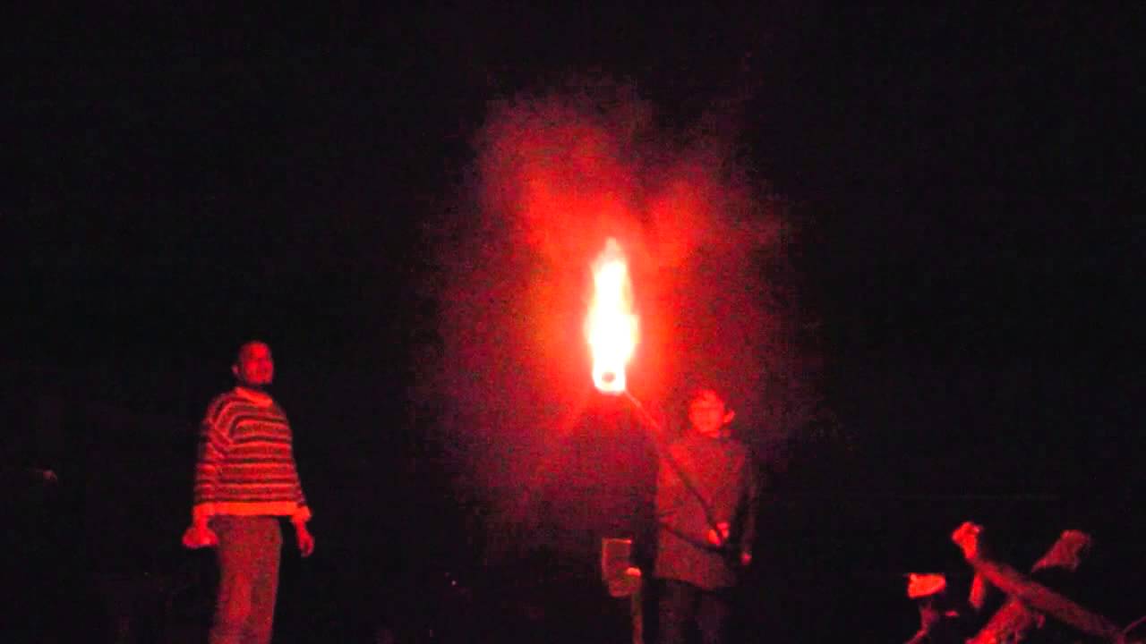 Rocket Launcher Flour Fire - YouTube