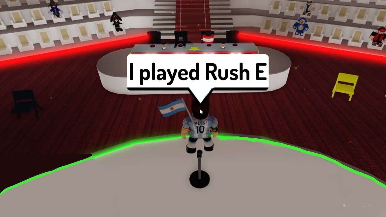 I played RUSH E in Roblox Got Talent with HANDCAM - YouTube