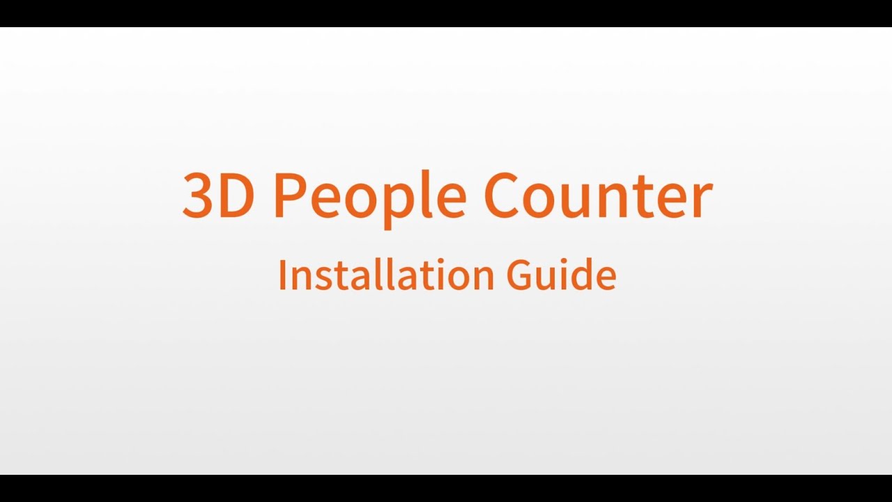 DIY Installation Guide! Key Steps for Installing a Ai people counting ...