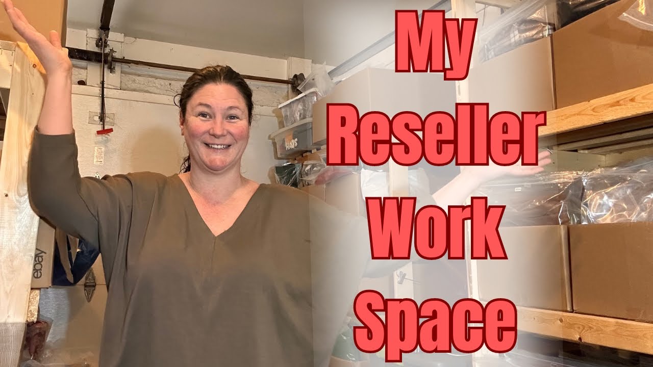 Tour My Reselling Work Space / SKU Inventory System, Photography Set Up ...