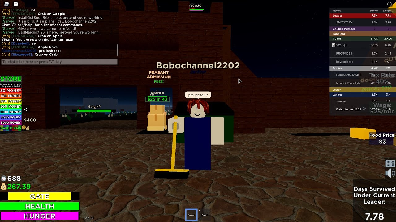 Roblox : janitor experience - YouTube