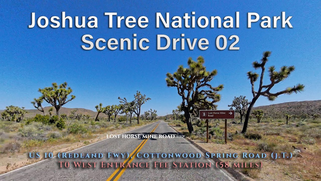 Joshua Tree National Park Scenic Drive West Entrance Fee Station to ...