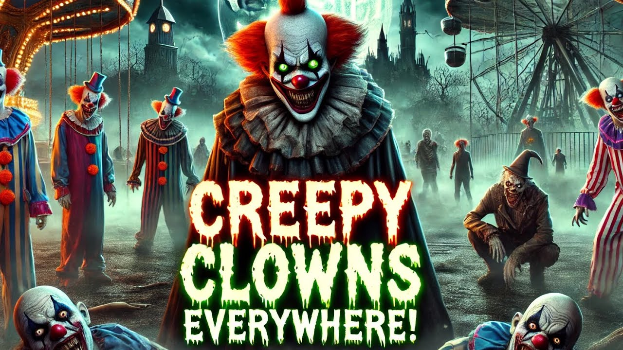 Creepy Clowns Everywhere | AI short | Ode to clowns - YouTube