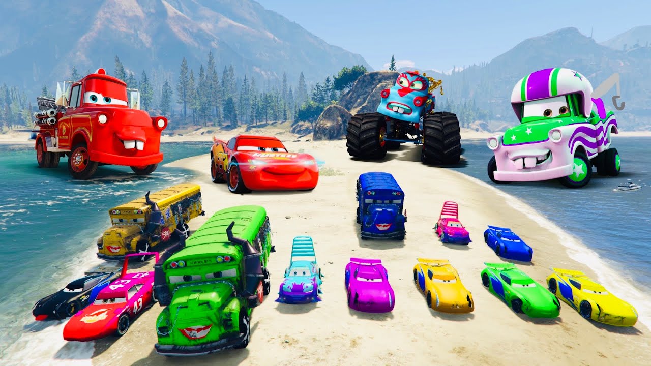 Crazy Track - Race All Disney Cars Lightning McQueen & Superhero ...