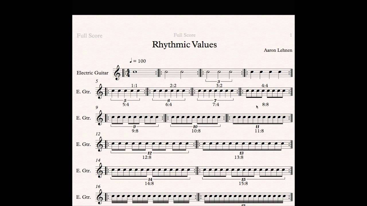 Music Evolved Guide To Rhythmic Values Part 2 - YouTube
