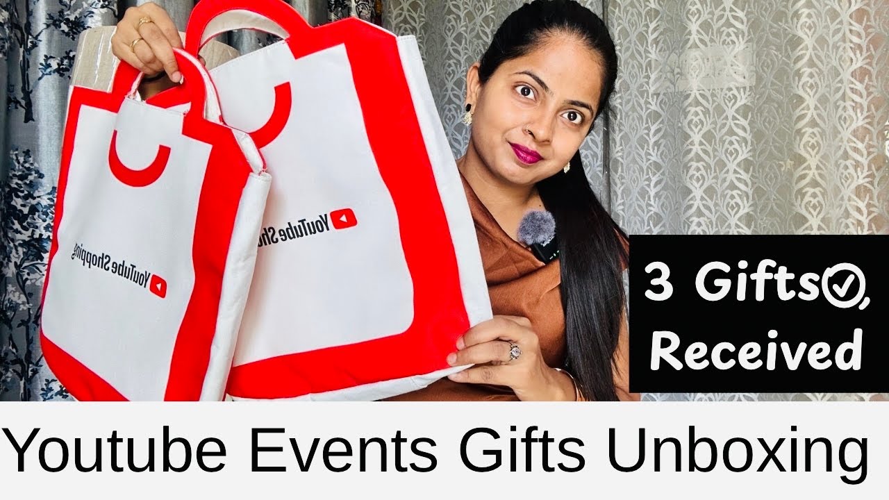 YouTube surprise gifts unboxing that I got this event - YouTube