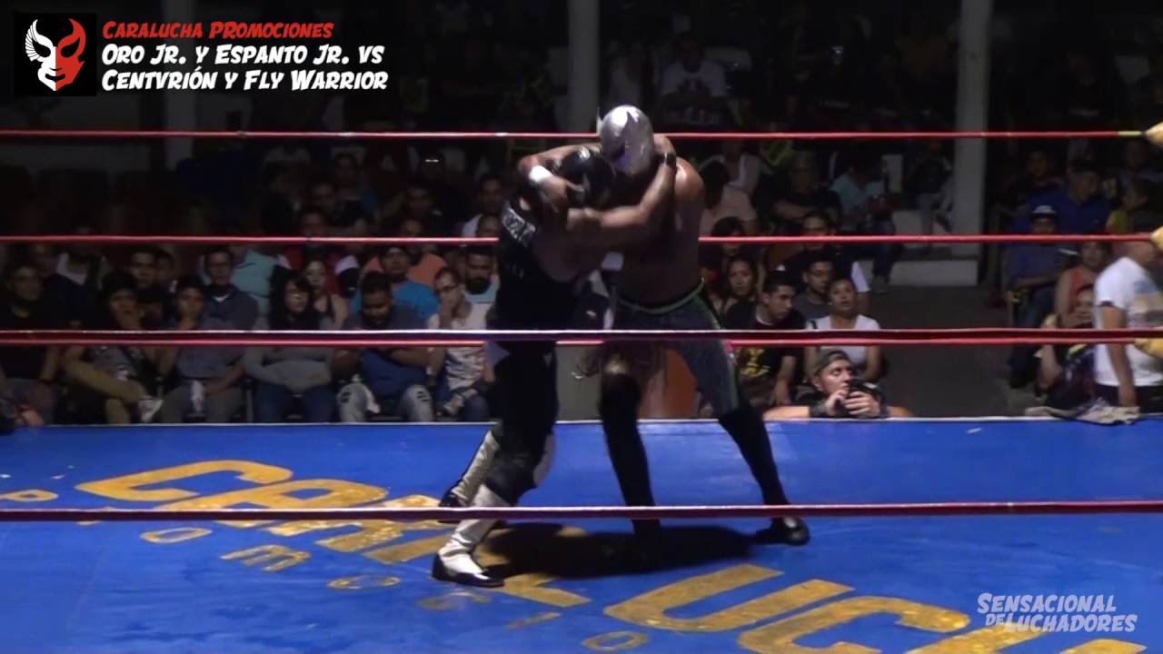 Oro Jr. y Espanto Jr. vs Centvrión y Fly Warrior, en Caralucha ...