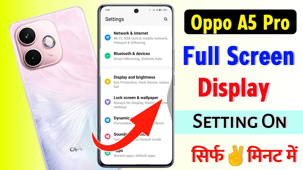 Oppo A5 Pro full screen display setting | How to set full screen ...