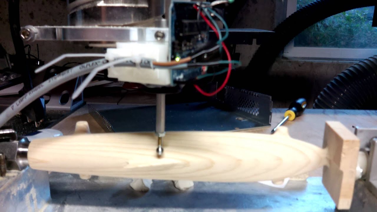 Co2 car touch probe Linux cnc piezoelectric - YouTube