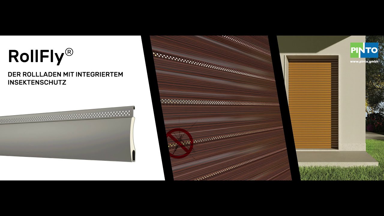 RollFly® DER ROLLLADEN MIT INTEGRIERTEM INSEKTENSCHUTZ - YouTube