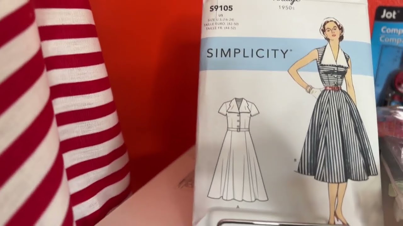 COME SEW WITH ME| VINTAGE SIMPLICITY 9105| Start Your Sewing Journey ...