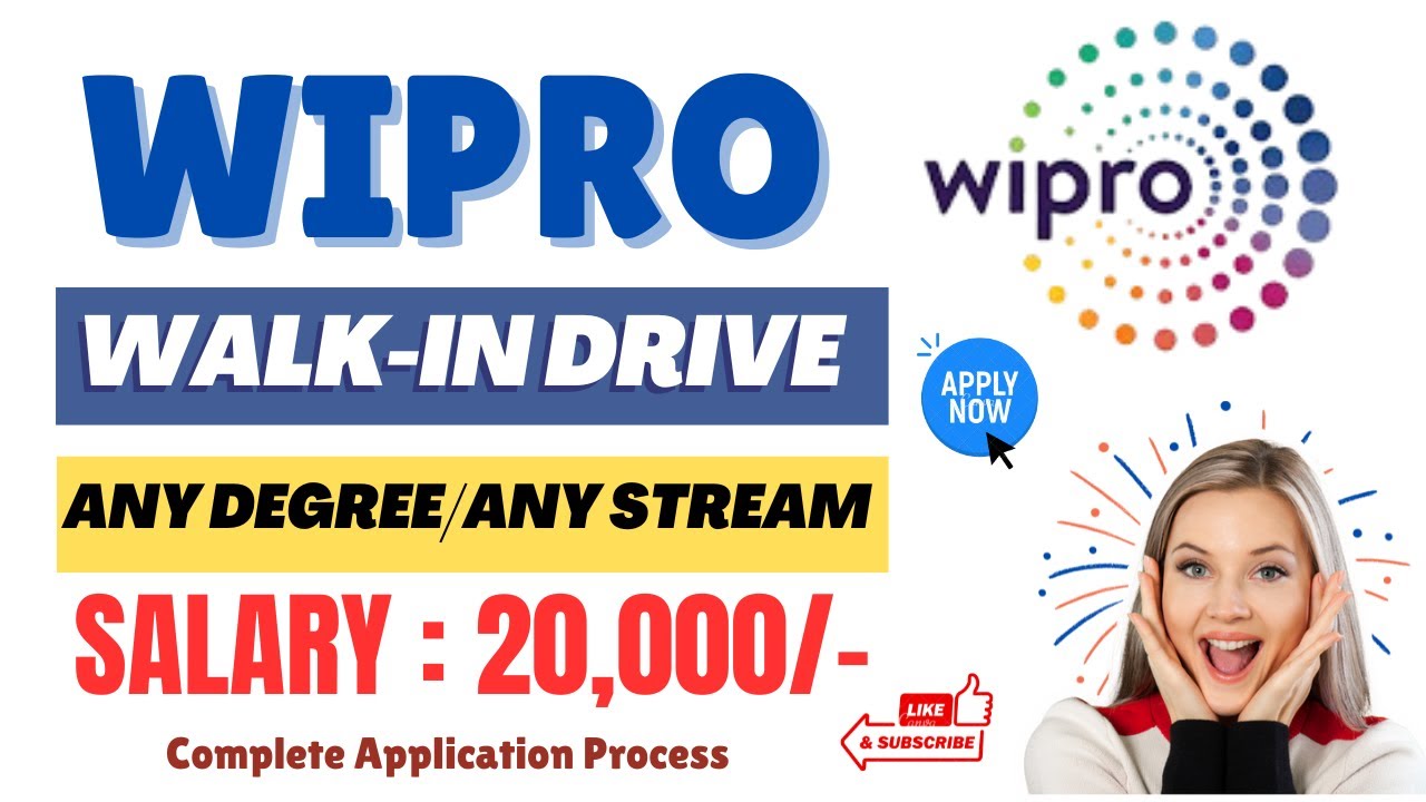 Wipro Walk In Drive 2024 | Wipro Latest Notification| Jobs in Hyderabad ...