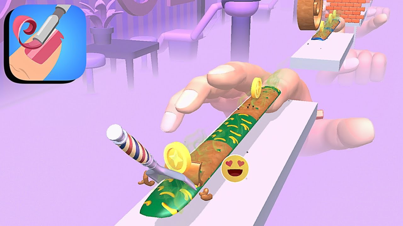 Nail Roll - All Levels Gameplay Android,ios (Levels 8-14) - YouTube