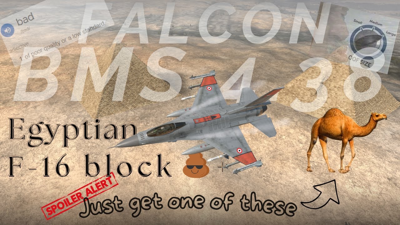 Falcon BMS - Egyptian F-16C BLK 52+ meme review - Bottom of the barrel ...