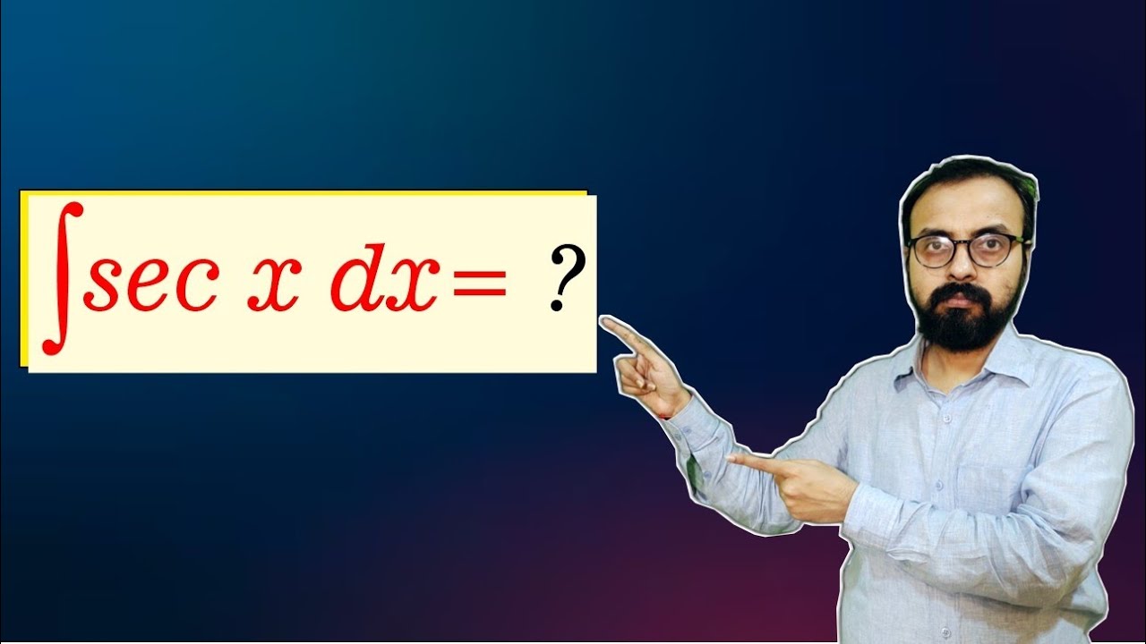 ∫ Sec(x) dx= log| Secx + Tanx|+c #mathematicsguru #integration # ...