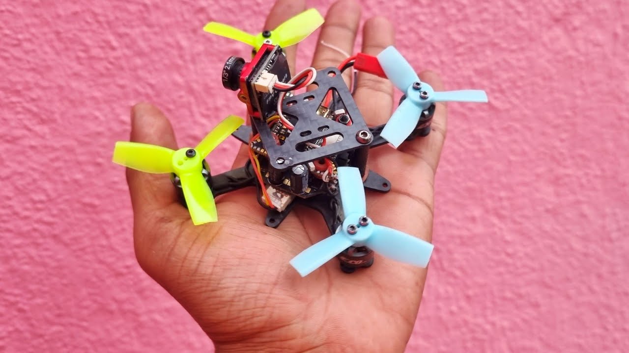 2 inch fpv Drone/ Custom Built/Emax 1106 Motors/Gemfan Props - YouTube