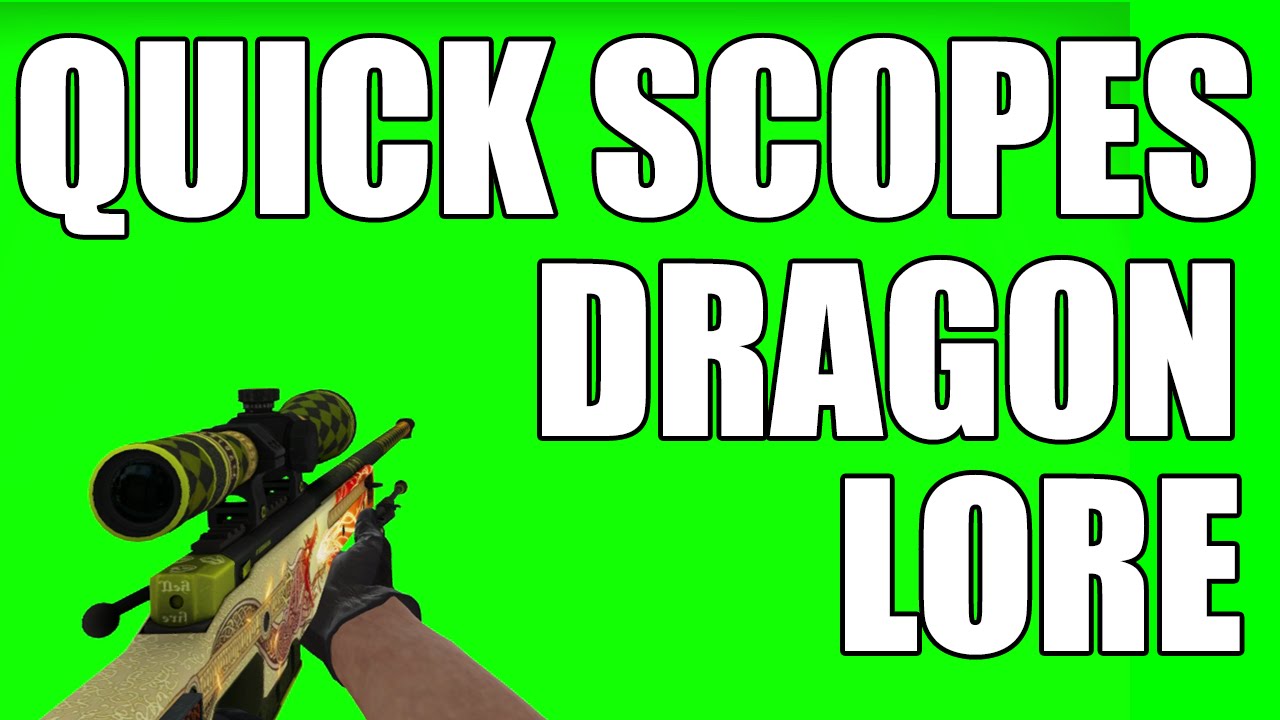 AWP Dragon Lore Quick Scope Animation HD 1080p Green Screen - CS GO ...