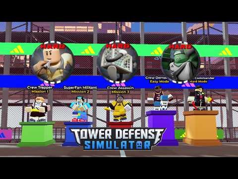 Duo adidas Event Hard Mode | Tower Defense Simulator | Roblox Gameplay #129