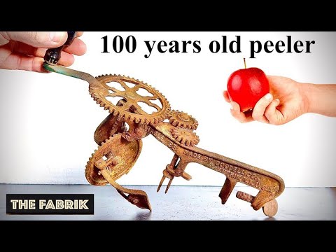 100 years Old Rusty Apple Peeler - Restoration - YouTube