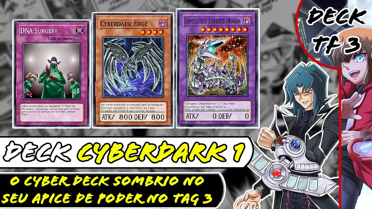 Yu-Gi-Oh! GX Tag Force 3 - |DECK| - CYBERDARK 1 (MUITO OP) - YouTube