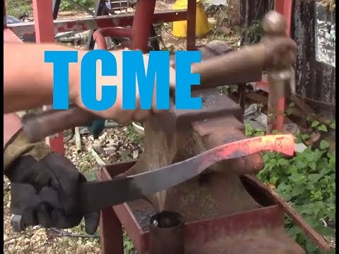 Knife making Parang - YouTube
