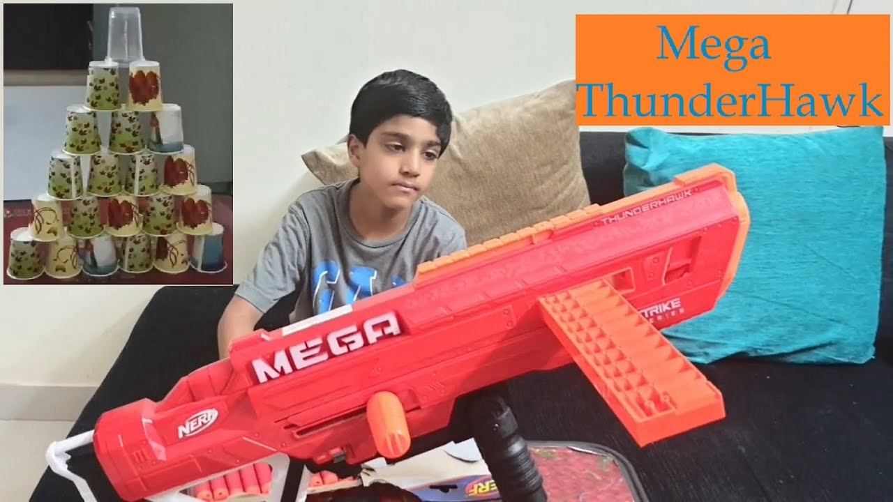 Nerf Accustrike Mega Thunderhawk | Nerf Guns for Kids - YouTube