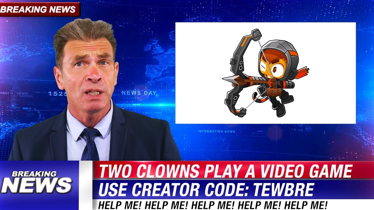 We hired a newscaster to make BTD 6 memes. - YouTube