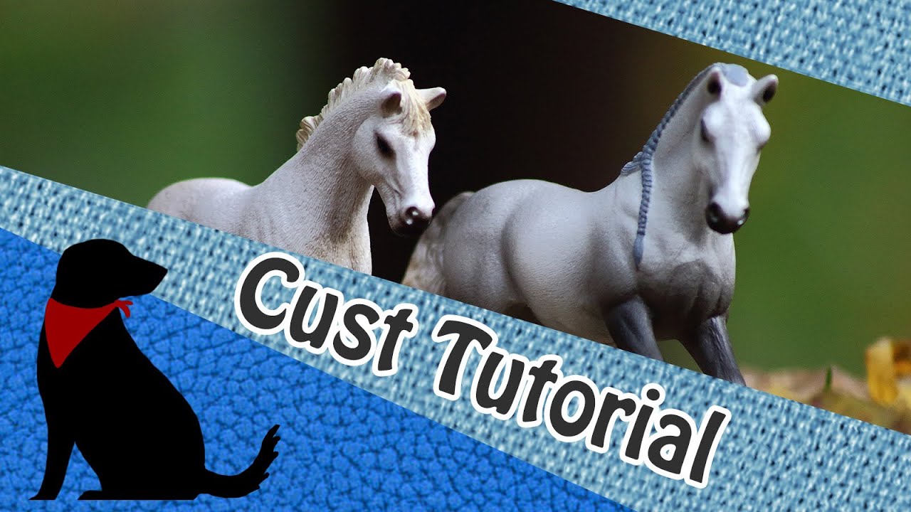 🐴MÄHNE UND SCHWEIF CUSTEN🐴 - Schleich Cust Tutorial (Schwierigkeit ...
